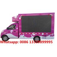 China Factory sale good price FOTON gasoline mobile LED advertising truck, Mini FOTON LED advertising truck Mobile LED car for sale
