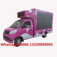 China Factory sale good price FOTON gasoline mobile LED advertising truck, Mini FOTON LED advertising truck Mobile LED car for sale