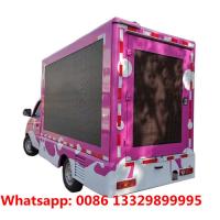 China Factory sale good price FOTON gasoline mobile LED advertising truck, Mini FOTON LED advertising truck Mobile LED car for sale