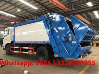 China HOT SALE! lower price dongfeng 10cbm-12cbm refuse garbage vehicle, Factory sale rear loader garbage truck for sale for sale