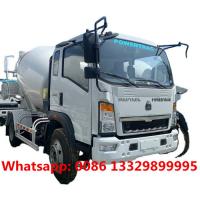 China Good price SINO TRUK HOWO 4CBM bulk cement mixer vehicle for sale, Chinamade howo concrte mixer truck for sale for sale