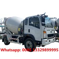 China Good price SINO TRUK HOWO 4CBM bulk cement mixer vehicle for sale, Chinamade howo concrte mixer truck for sale for sale