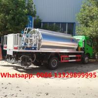 China dongfeng brand new 6000 liter bitumen tank aspahlt spraying truck for sale, lower price asphal tanker distributing truck for sale