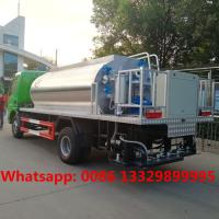 China dongfeng brand new 6000 liter bitumen tank aspahlt spraying truck for sale, lower price asphal tanker distributing truck for sale