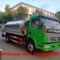 China dongfeng brand new 6000 liter bitumen tank aspahlt spraying truck for sale, lower price asphal tanker distributing truck for sale