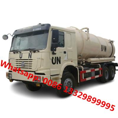 China SINO TRUK HOWO 6*6 sewage sludge treatment and purification vehicle for sale, HOWO vacuum tanker car truck for sale for sale