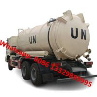 China SINO TRUK HOWO 6*6 sewage sludge treatment and purification vehicle for sale, HOWO vacuum tanker car truck for sale for sale