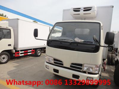 China Dongfeng light freezer truck 3.5 tons freezer food transport truck for sale, Good price refrigerated truck for sale for sale