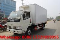 China Dongfeng light freezer truck 3.5 tons freezer food transport truck for sale, Good price refrigerated truck for sale for sale