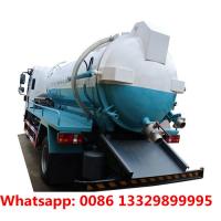 China HOT SALE! lower price stainless steel 304 5,000L vacuum tanker vehicle, Sewage Sewer Cleaning Combination tanker truck for sale