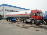 China hot sale 3 axles 58cbm propane LPG tank semitrailers, 58,000L BPW/FUWA axles cooling gas tank trailer for sale for sale