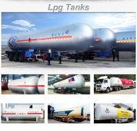 China hot sale 3 axles 58cbm propane LPG tank semitrailers, 58,000L BPW/FUWA axles cooling gas tank trailer for sale for sale