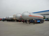 China best price triple axles LPG gas tank semitrailer for sale, export model lpg gas propane BPW semitrailer for sale for sale