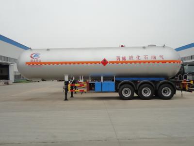 China China best 3 axles 56,000L LPG  gas tanker semitrailer for propane for sale, BPW axles gas cooking propane tank trailer for sale
