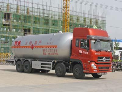 China Dongfeng Tianlong 8*4 35CBM LPG gas tank delivery truck, CLW brand bulk lpg gas propane delivery truck for sale for sale