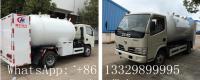 China best price dongfeng brand 5500L bulk lpg gas dispesning truck for sale, mini 2.3ton propane gas refilling truck for sale for sale