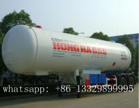 China ASME 2 axle LPG tank trailer 40500L for sale, factory direct sale 2 axles BPW propane gas tank semitrailer for sale for sale