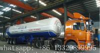 China New Product Q345R/Q370R 56m3 lpg tank trailer with sun shield for sale, CLW brand BPW 3 axles bullet lpg gas trailer for sale
