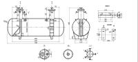 China bullet type stationary underground LPG gas storage tanks for sale, hot sale best price buried propane gas storage tank for sale