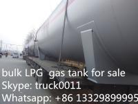 China hot sale best price 20tons bulk surface LPG gas storage tank, factory sale price propane gas storage tank for sale for sale
