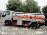 China high quality and best price ISUZU 5,000L fuel dispensing truck for sale, factory sale good bulk fuel tanker vehicle for sale
