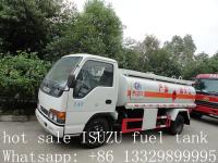 China high quality and best price ISUZU 5,000L fuel dispensing truck for sale, factory sale good bulk fuel tanker vehicle for sale