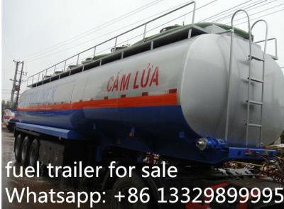 China factory sale 3 axles fuel semitrailer exported to Africa, hot sale! good price fuel tanker transported trailer for sale for sale