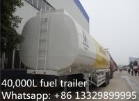 China factory sale 3 axles fuel semitrailer exported to Africa, hot sale! good price fuel tanker transported trailer for sale for sale