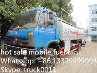 China factory sale best price Dongfeng 190hp diesel 15cbm refueling truck for sale, hot sale good price 15m3 oil tank truck for sale