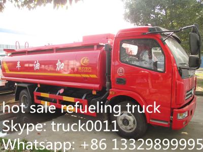 China Dongfeng 6 Wheel 8000L Gasoline Transport Fuel Tank Truck, hot sale fuel tank for sale, dongfeng fuel dispenser truck for sale