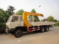 China dongfeng 6*4 12ton cargo truck with crane for sales, hot sale 210hp dongfeng dump truck with 8ton-12ton XCMG brand crane for sale
