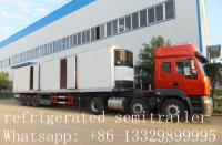China China good quality refrigerated truck with meat hooks for sale, factory sale refrigerator truck for frozen meats for sale