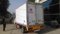 China JAC Euro IV diesel 2 ton freezer refrigerated truck for sale,best price JAC brand mini 1tons cold room truck for sale for sale