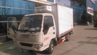 China JAC Euro IV diesel 2 ton freezer refrigerated truck for sale,best price JAC brand mini 1tons cold room truck for sale for sale