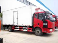 China 10 tons FAW Jiefang 4x2 new mobile cold room trucks for sale, FAW brand 4*2 LHD 10tons refrigerated van truck for sale for sale
