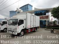 China hot sale ISUZU Euro 4 120hp 3 ton 4x2 refrigerator cooling van for sale refrigerated truck isuzu for sale