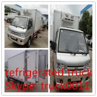 China high quality and competitive price 1tons forland refrigerator minivan for sale, forland RHD 1tons mini freezer van truck for sale