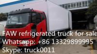 China China famous FAW brand LHD 4*2 15ton refrigerated truck for sale, FAW brand 10tons-15tons cold room truck for sale for sale