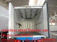 China factory selling dongfeng tianjin 4x2 190hp 12cbm meat hook refrigerator truck for sale, 15tons cold room truck for TOGO for sale