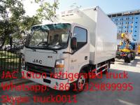 China factory selling 4x2 35cbm 10ton jac refrigerator box truck, high quality and competitive price 5-8ton refrigerated tuck for sale