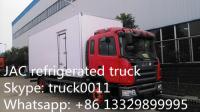 China JAC brand LHD 15tons refrigerated truck for fresh fruits and vegetables for sale, JAC brand 10-15tons cold room truck for sale