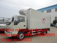 China best price forland RHD 4*2 4tons refrigerated truck for sale, forland Brand 4000kgs cold room truck for frozen food for sale
