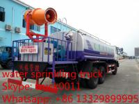 China dongfeng brand Small water tank with air-assisted sprayer for sale, hot sale cistern truck with pesticide -spraying for sale