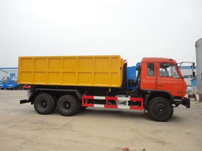 China Dongfeng 153 6*4 16cbm hook lifter garbage truck, high quality and best price 16cbm swing arm garbage truck for export for sale