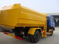 China dongfeng 4*2 LHD12cbm side loader garbage truck for sales, factory sale new best price wastes collecting vehicle for sale