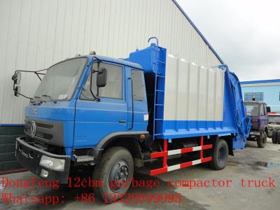 China high quality dongfeng garbage refuse garbage truck for sale, hot sale best price dongfeng compacted garbage truck for sale