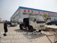 China good price and high quality dongfeng side loader garbage truck for sale, hot sale best price 2020s garabge truck for sale