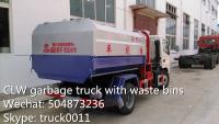 China good price and high quality dongfeng side loader garbage truck for sale, hot sale best price 2020s garabge truck for sale