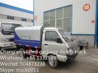 China hot sale Chang'an mini sealed garbage carrier,factory sale best price chang'an dump sealed wastes collecting vehicle for sale