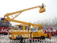 China hot sale JMC 12m-14m aerial working platform truck,China famous brand JMC 4*2 LHD overhead working truck for sale for sale